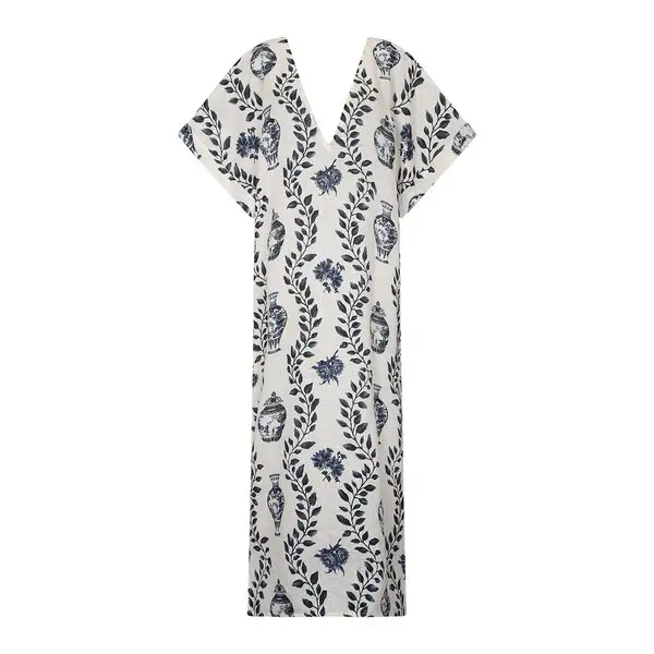 AGUACLARA Dynastie Long Tunic Kaftan With Exclusive Print