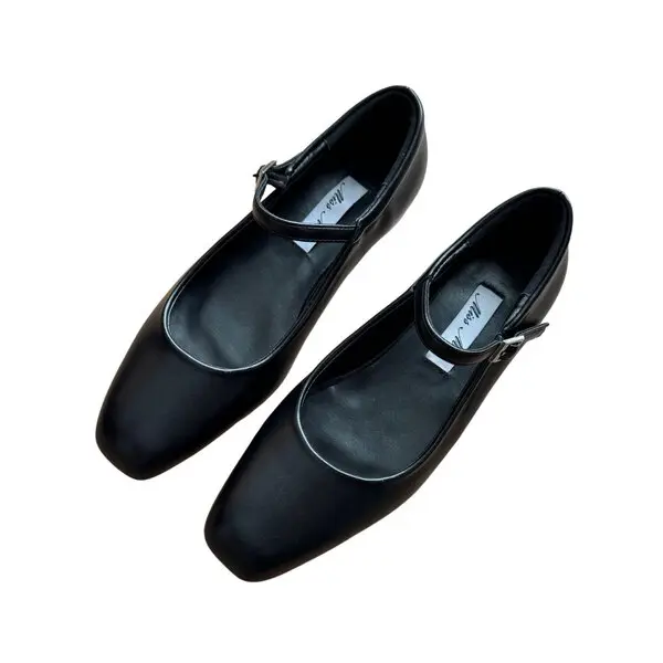 MISS MAY THE BRAND Mary Jane Flats - Black
