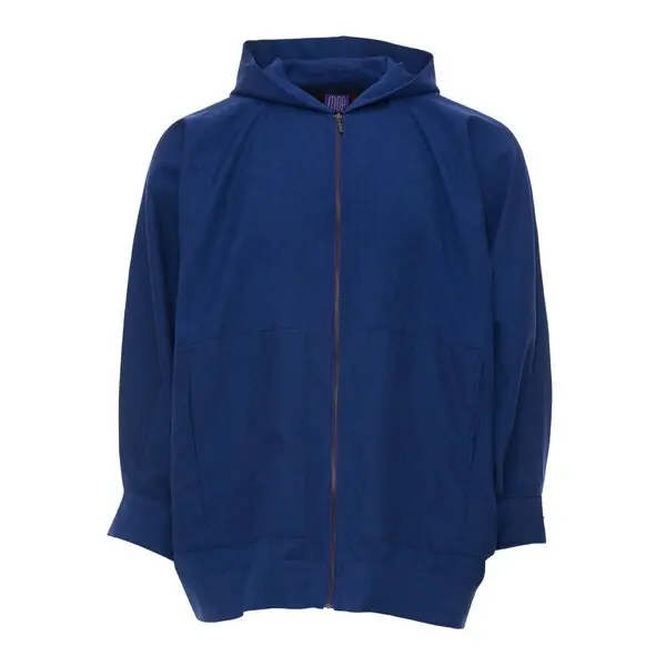MOE Zip Hooded Jacket - Blue