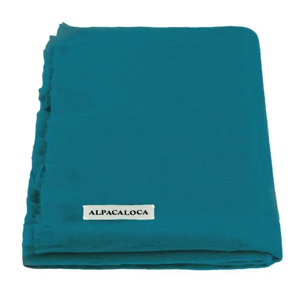 ALPACA LOCA Scarf Turquoise - Blue