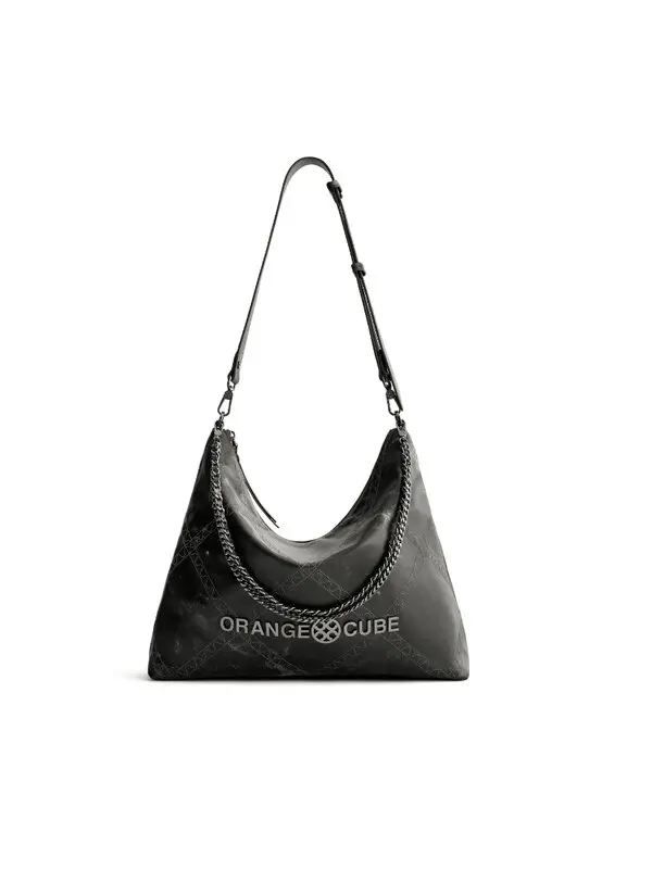 ORANGE CUBE Metropolitan Crossbody Bag Marble - Grey
