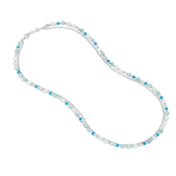 DOWER & HALL Serenity Orissa Necklace - Silver