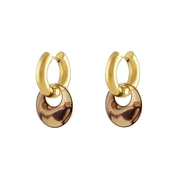 OLIVIA LE Eloise Convertible Hoop Earrings - Gold
