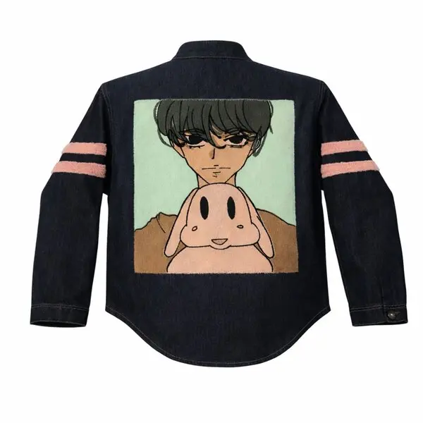 ZASTASTUDIO Denim Jacket With Anime Artwork
