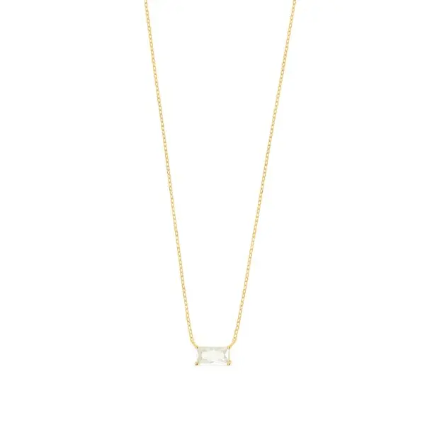 ESTERAH Baguette Necklace - Gold