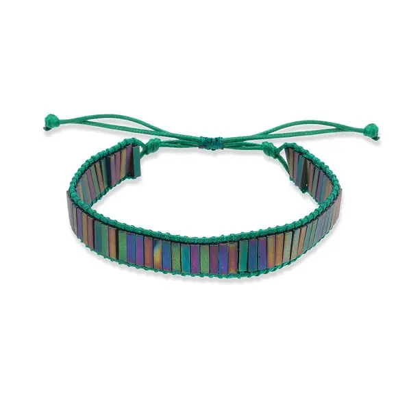 MILOU JEWELRY Emma Beaded Bracelet - Green