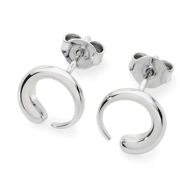 LUCY QUARTERMAINE Solid Sterling Luna Studs