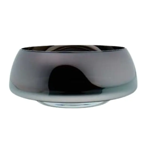 An&Angel Deco Jazz Centerpiece Mirror Bowl - Silver