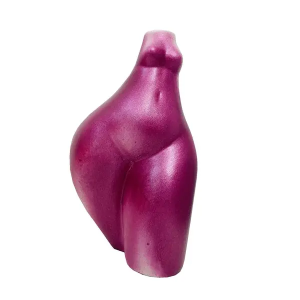 QUILLATTIRE Metallic Feminist Body Vase - Pink