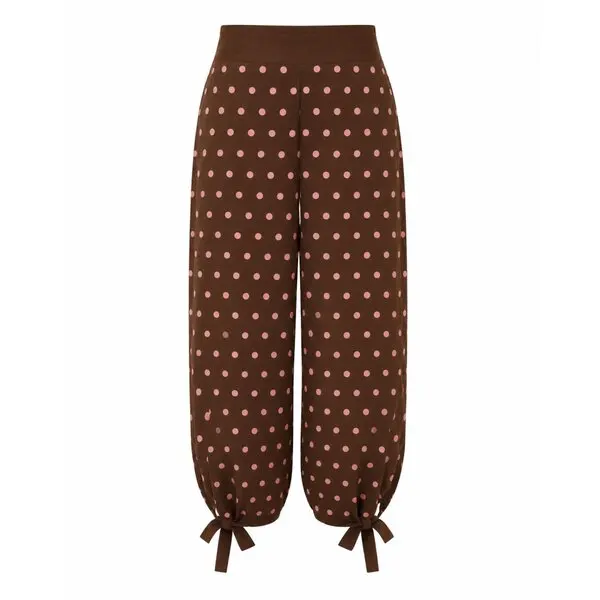 Mind Traveler Lia Pink Polka Dot Trousers