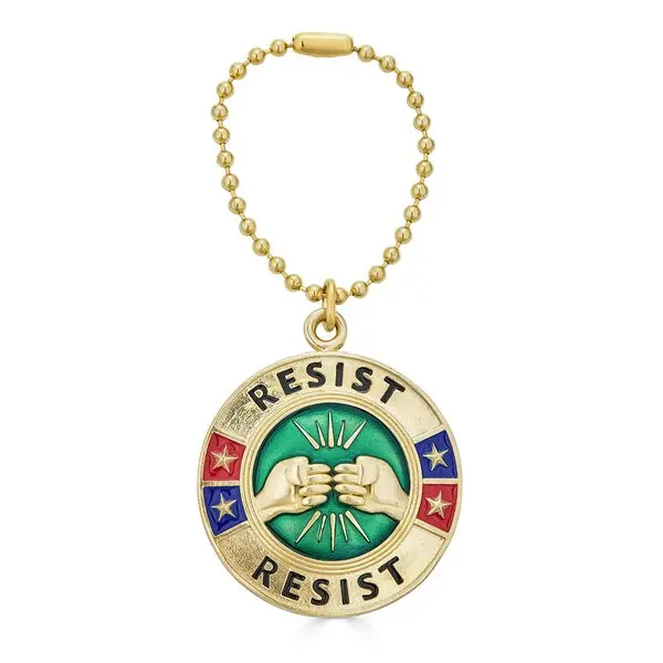 PASSIONATE PROTEST COLLECTION Blue / Green / Red Resist Handbag / Backpack Charm - Blue/green/red