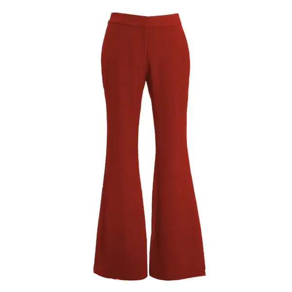 SMART AND JOY Flare Long Pants Rust