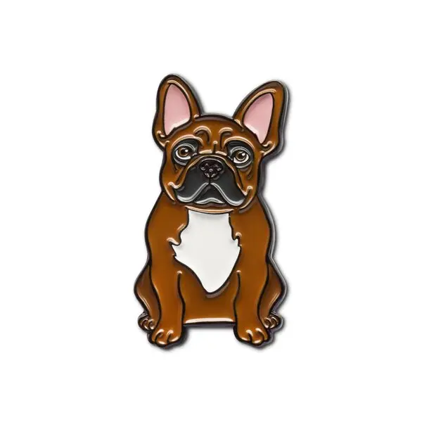 MAKE HEADS TURN Enamel Pin French Bulldog - Brown