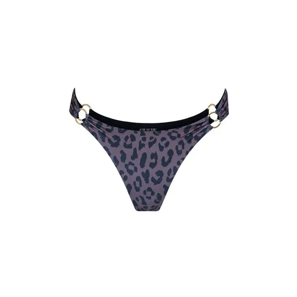 CHAUDE SWIMWEAR Black / Brown Billi Bottoms Leopard