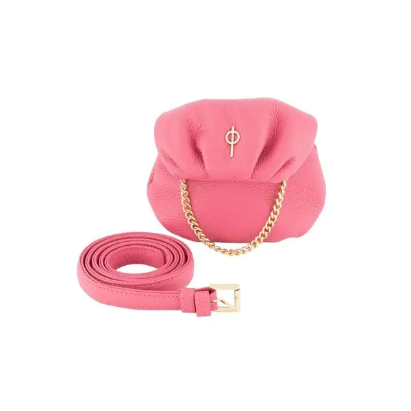 OTRERA Tiny Leda Leather Belt Bag And Crossbody - Pink