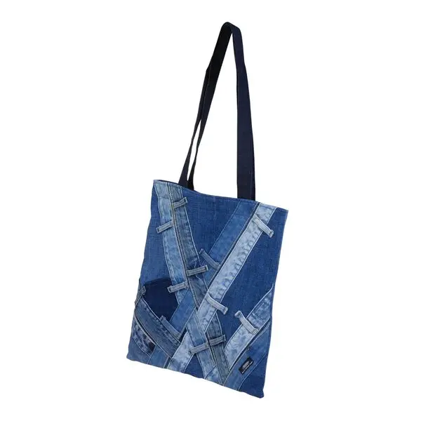 STORY WEAR Patchwork Denim Tote Bag