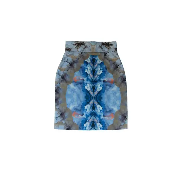 TRAMP IN DISGUISE Printed Cloud Skirt - Grey