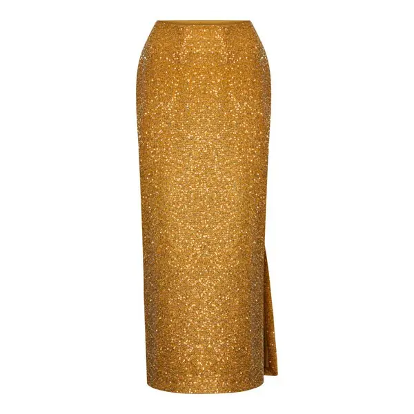 ELSAVA Lina Sequin Skirt - Yellow