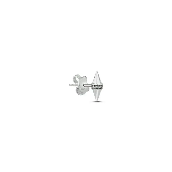 Mishka Rocket Stud Earring Mono - Silver