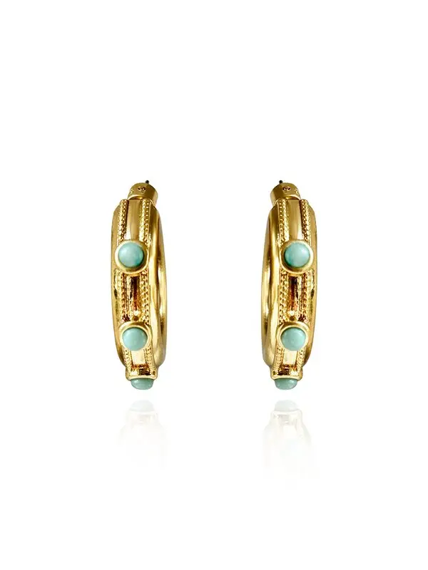LAURA GRAY Olivia Hoop Earring - Gold