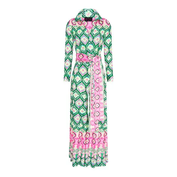 BEATRICE VON TRESCKOW Green / Pink Candy Bloom Wide Leg Jumpsuit - Green/pink