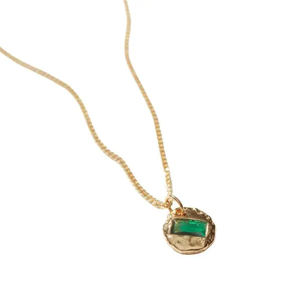 MURU Mini May Birthstone Necklace - Gold