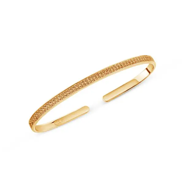 SALLY SKOUFIS Destiny Palm Cuff With Made Champagne Diamonds In 18k Vermeil - Gold