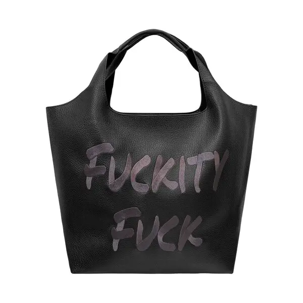 LILLY LOVES Fuckity Fuck Vegan Bag - Black