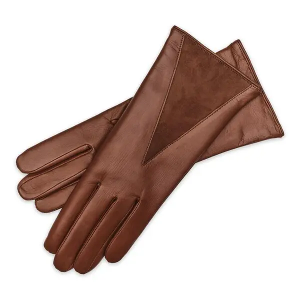 1861 GLOVE MANUFACTORY Florence Nappa Leather Gloves - Brown