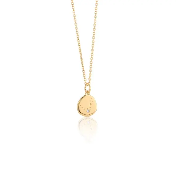 AUREE JEWELLERY Inari Zodiac Pisces Vermeil Necklace - Gold