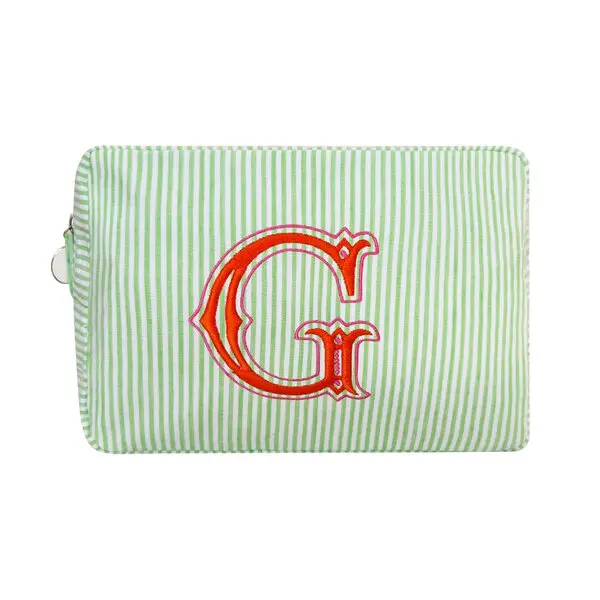 LILLY LOVES G Alphabet Cosmetic Bag - Green