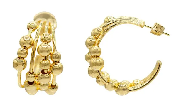 MARCIA MORAN Aurora Hoop Earrings - Gold