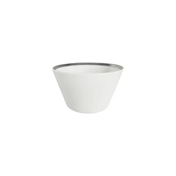 Twig New York Platinum Edge Fruit & Nut Bowl - White
