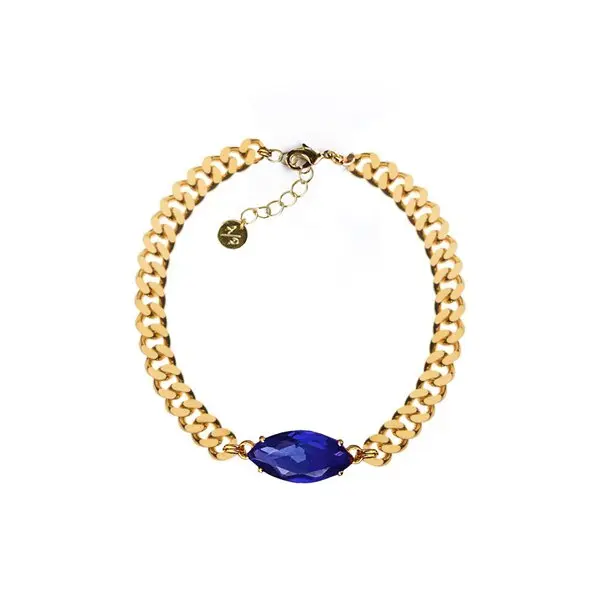 ADRIANA PAPPAS DESIGNS Marquise Bracelet - Blue