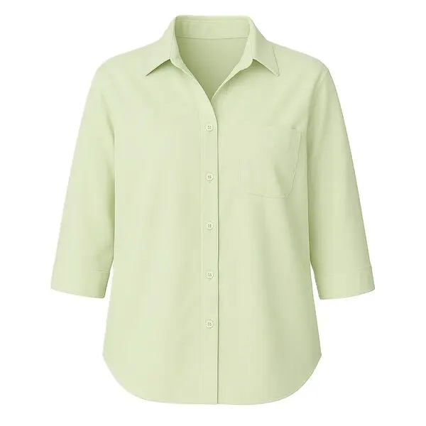 DECOFLUX HOME Cotton Percale Shirt Sweet Lime - Green