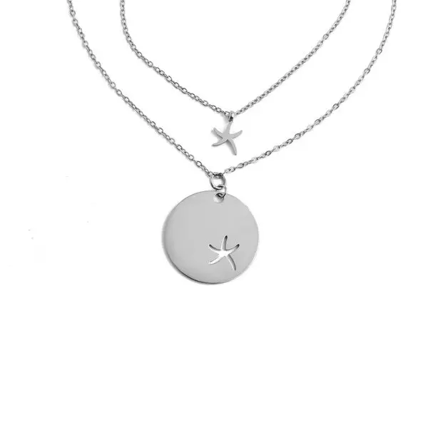 STARFISH PROJECT Community Starfish Pendant Necklace Set - Silver