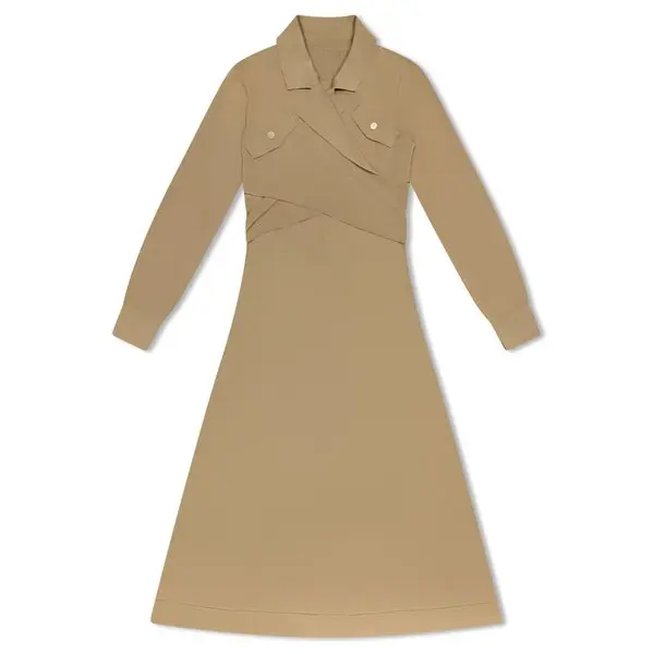 ROCH PEREL Neutrals Knitted Two Piece Bolero Dress - Beige