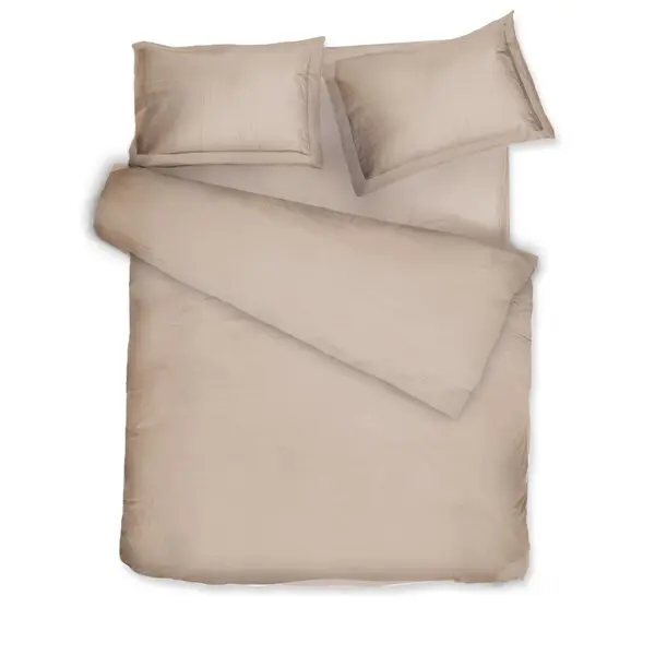 DECOFLUX HOME Sateen Bed Linen Set Solid Nude Rose - Pink