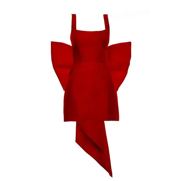 Baé Special Moments Luna Dress + Big Bow - Red