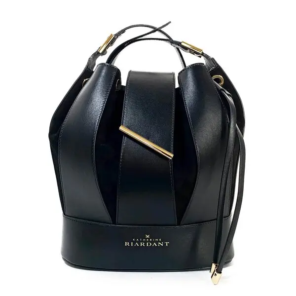 KATHERINE RIARDANT® Salomea Bucket Bag In Jet