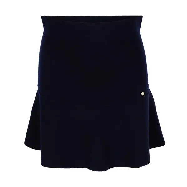 TIRILLM Anita" Short Merino Wool Skirt - Blue