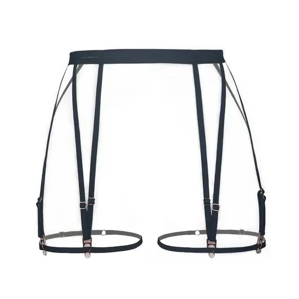 MONIQUE MORIN LINGERIE Frisson Garters - Black