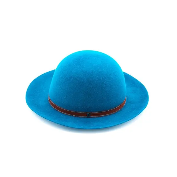 DORIA 1905 Light Velour Lapin Felt Rollable Hat - Blue