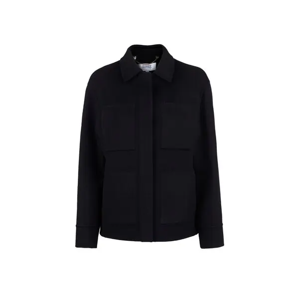 GUARDS LONDON Joanna Wool Cashmere Short Jacket - Black