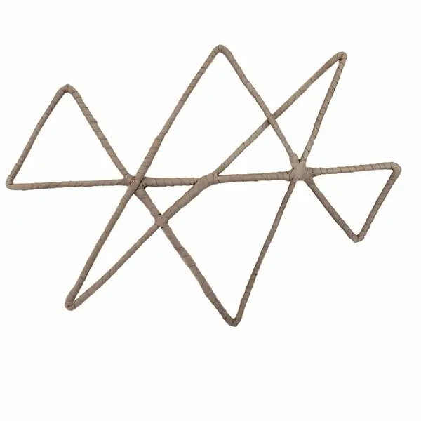WAIWAI Neutrals Midas Star Leather Wall Sculpture - Black