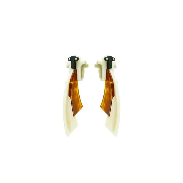 GISSA BICALHO Neutrals Handmade Acrylic Earring Short Dragonfly - Brown