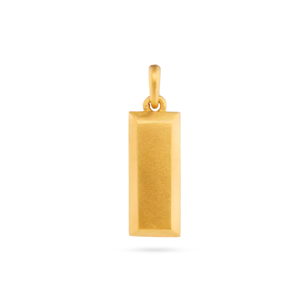 7879 Bullion Bar Pendant - Gold