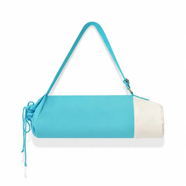 KEDGEREE DESIGN Cotton Yoga Bag With Adjustable Strap - Blue