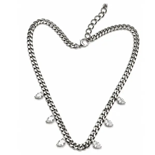 JAGGED HALO JEWELRY Regal Necklace - Silver