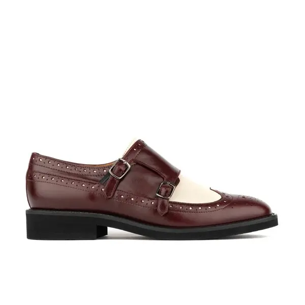 EMBASSY LONDON USA Neutrals / Windsor Burgundy & Cream - Blue
